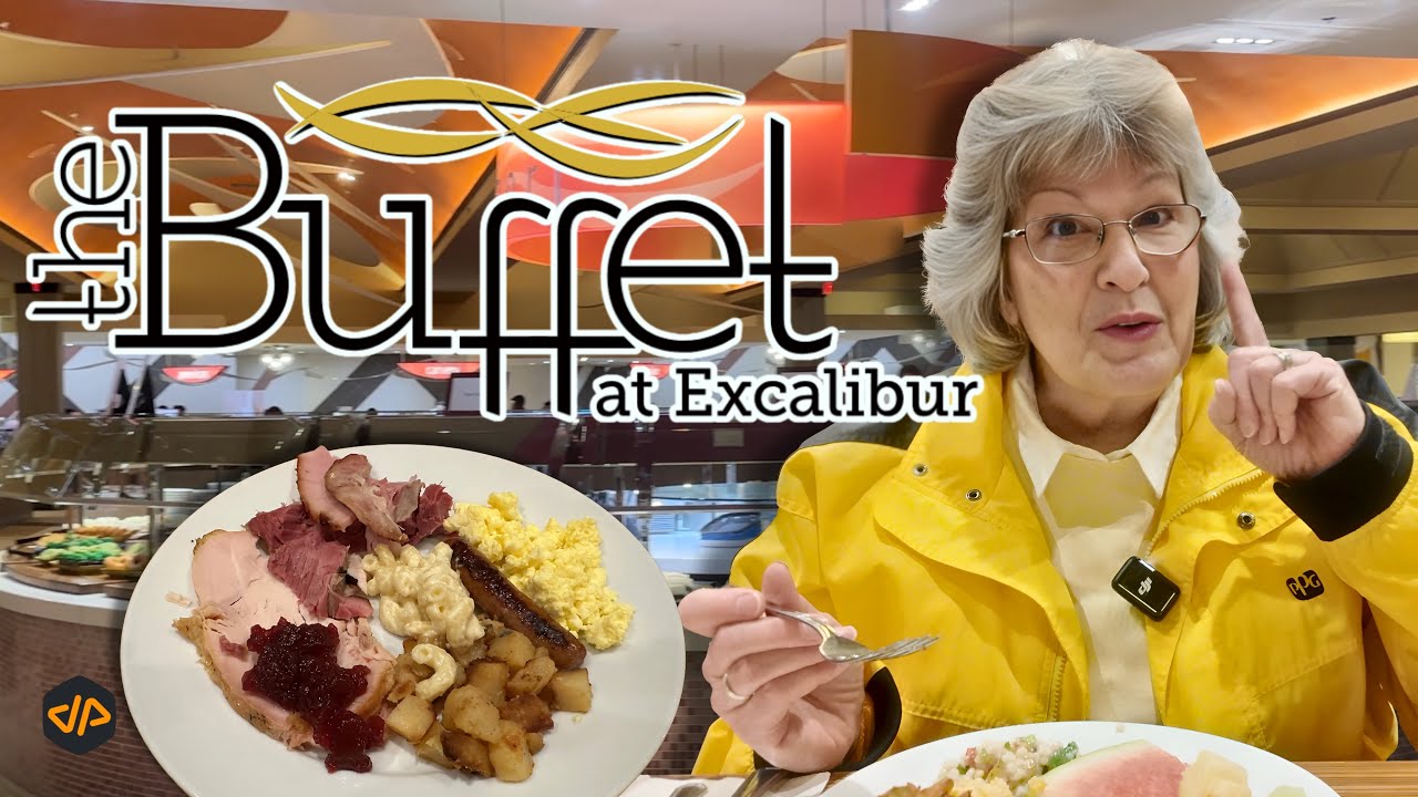 Brunch Buffet at Excalibur - One of Only 7 Left on the Strip! - YouTube