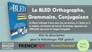 bled orthographe pdf gratuit