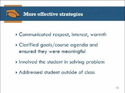 Student Incivility: Strategies to Prevent and Respond to Conflict - YouTube