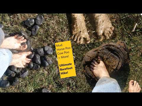Ultimate Barefoot Hiking Adventure ASMR - Mud, Horse Poo, Cow Poo and more