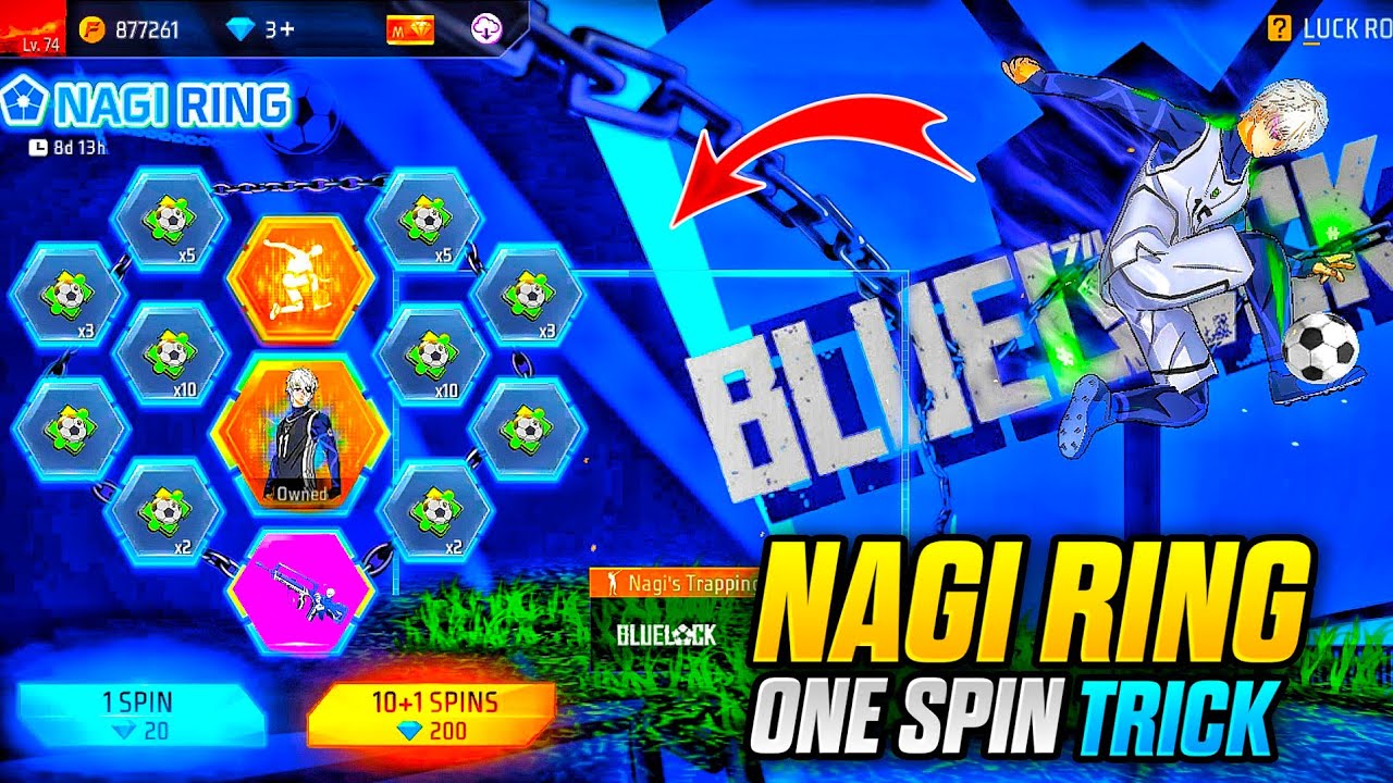 NAGI RING ONE SPIN TRICK 🤫 100 NAGI BUNDLE GIVEAWAY 😳 | FREE FIRE NEW ...