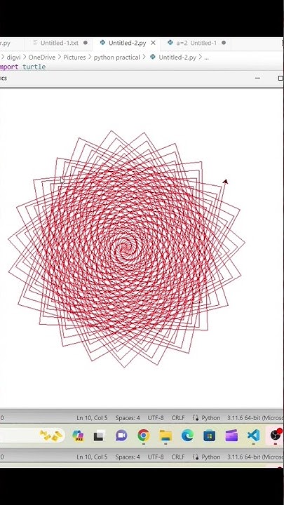 Python Tutorial In Computer 🖥️ Laptop 💻 Python Pythonprogramming Pythontutorial Shorts