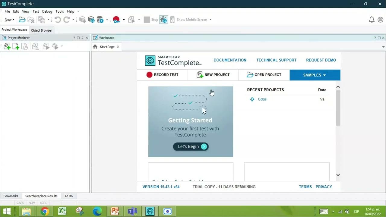 Parte 1 - Curso TestComplete - Interface y Menús - YouTube
