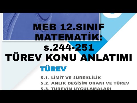 MEB 12.SINIF MATEMATİK(s.244-251)\