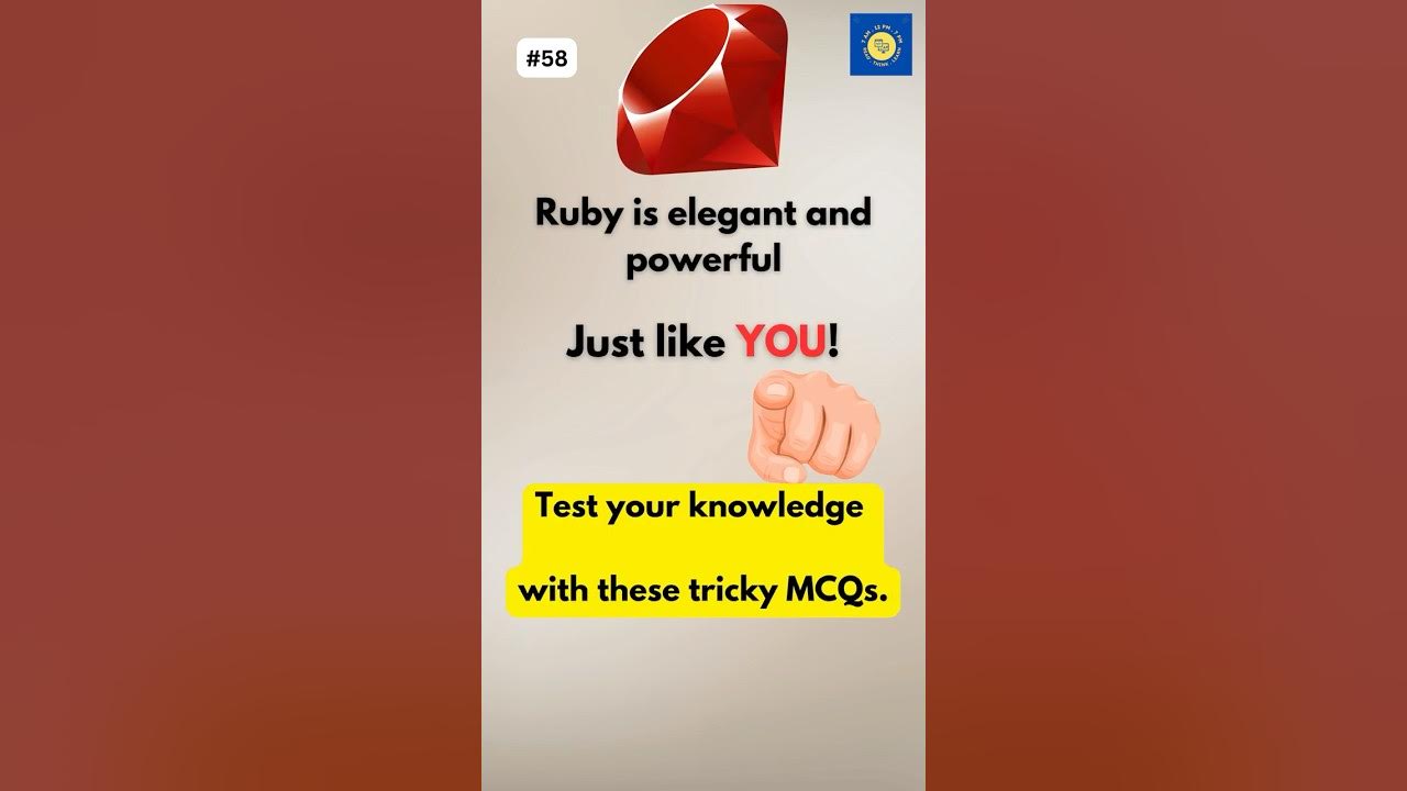 Quiz 58: Master Ruby Programming in 30 Seconds! #quiz #ruby #shorts #codingfacts #riddles - YouTube