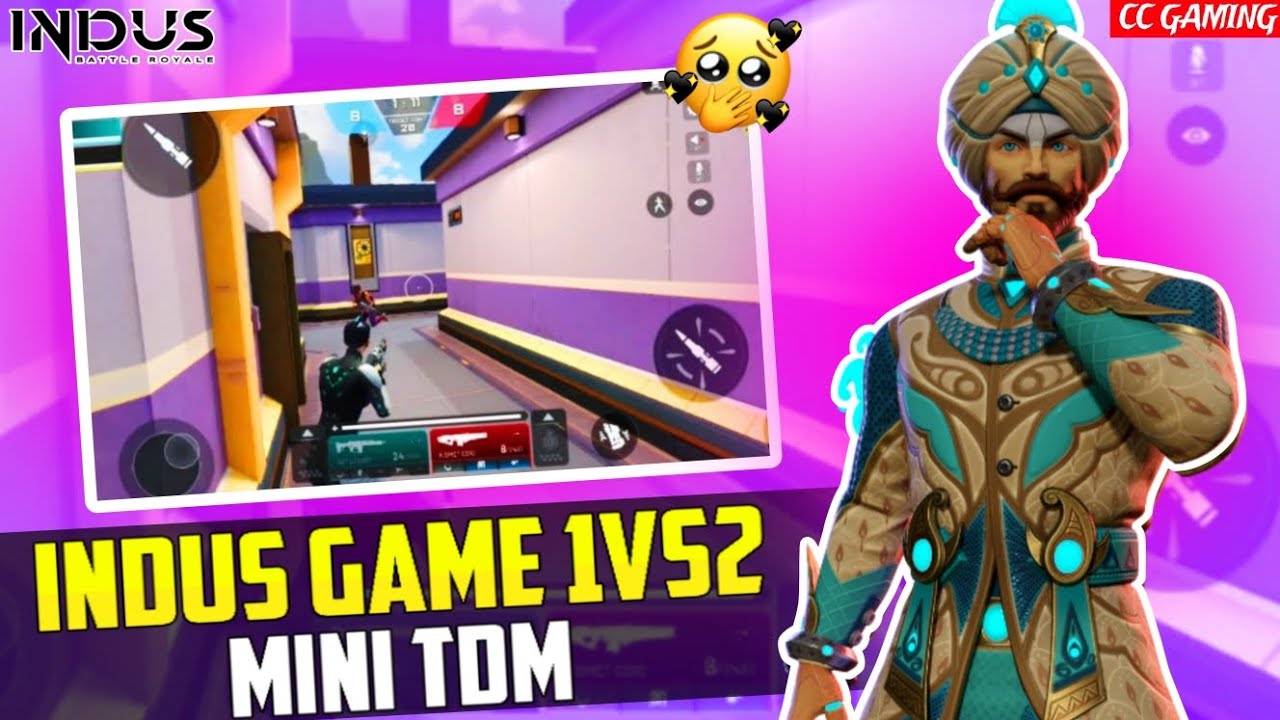 Indus 1 vs 2 Situation In Mini Tdm | Indus Battle Royal 1vs2 gameplay ...