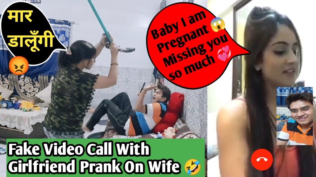 Face Call With Beautiful Girlfriend Prank On Wife|Face call prank on ...