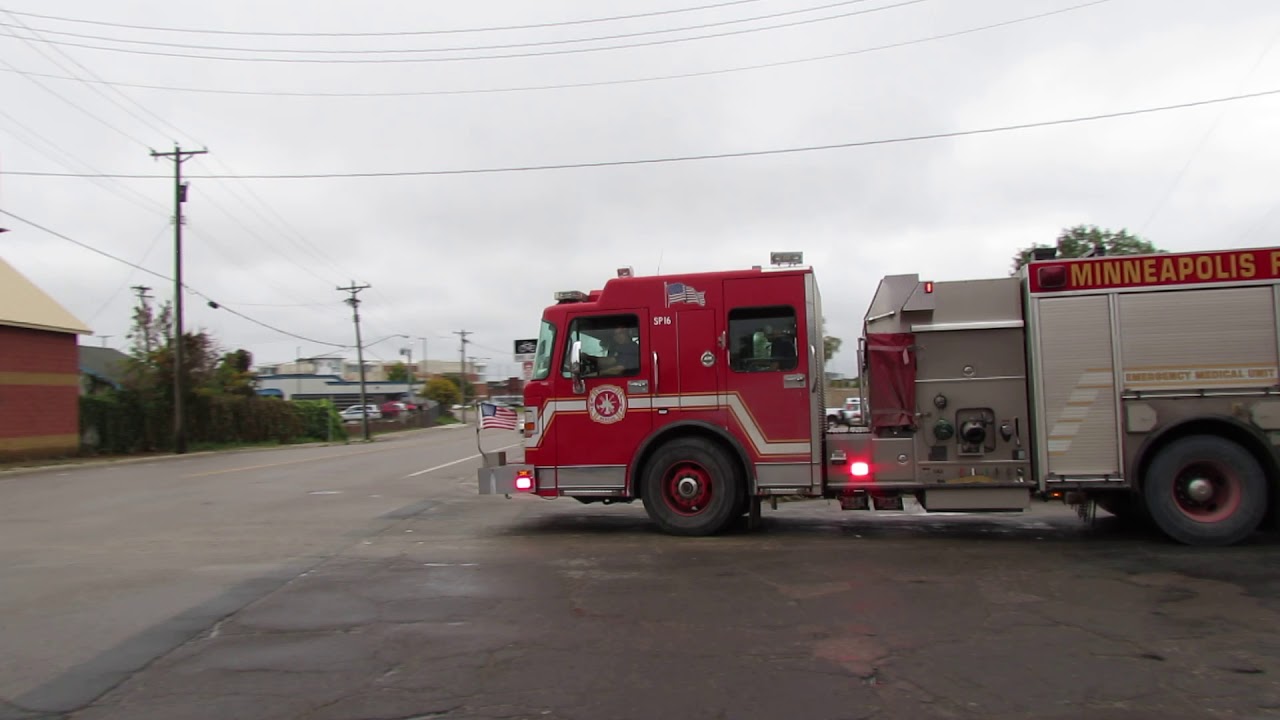 Minneapolis Fire - Engine 04 Responding - 09/25/17 - YouTube