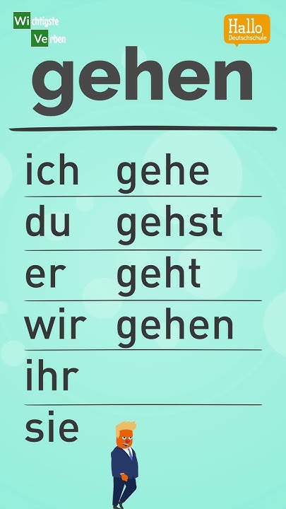 Deutsch lernen A1 | Breaking-Verb | Deutsche Verben konjugieren | gehen ...