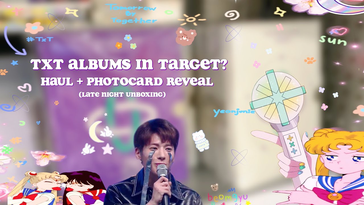 TXT ALBUMS ARE IN TARGET?! LATE NIGHT HAUL + PHOTOCARD REVEAL - YouTube