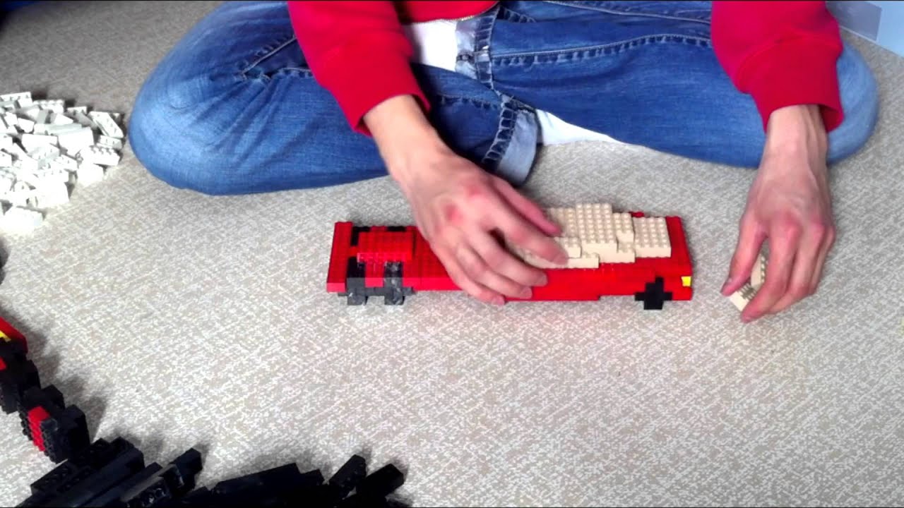 Building Lego Semi Truck with Trailer - YouTube