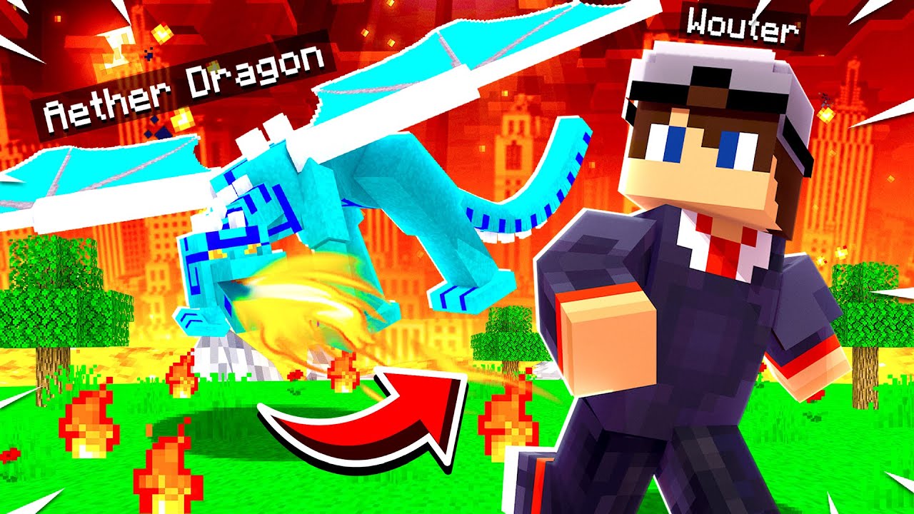 Wij Spawnen De Aether Dragon In Minecraft!😱😅 - YouTube