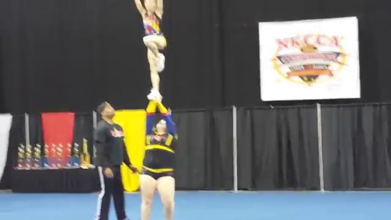 Pride Cheer Academy Stunt Duo - YouTube
