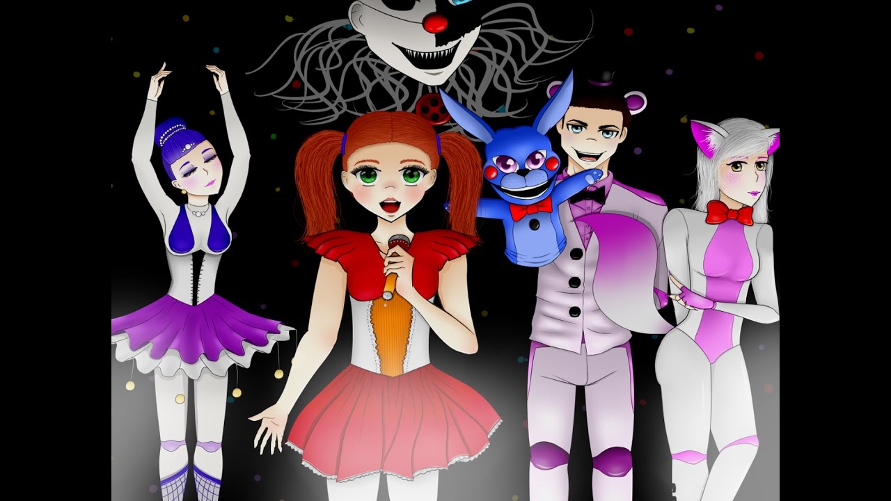 Fnaf Sister Location - Anime - Speedpaint - YouTube