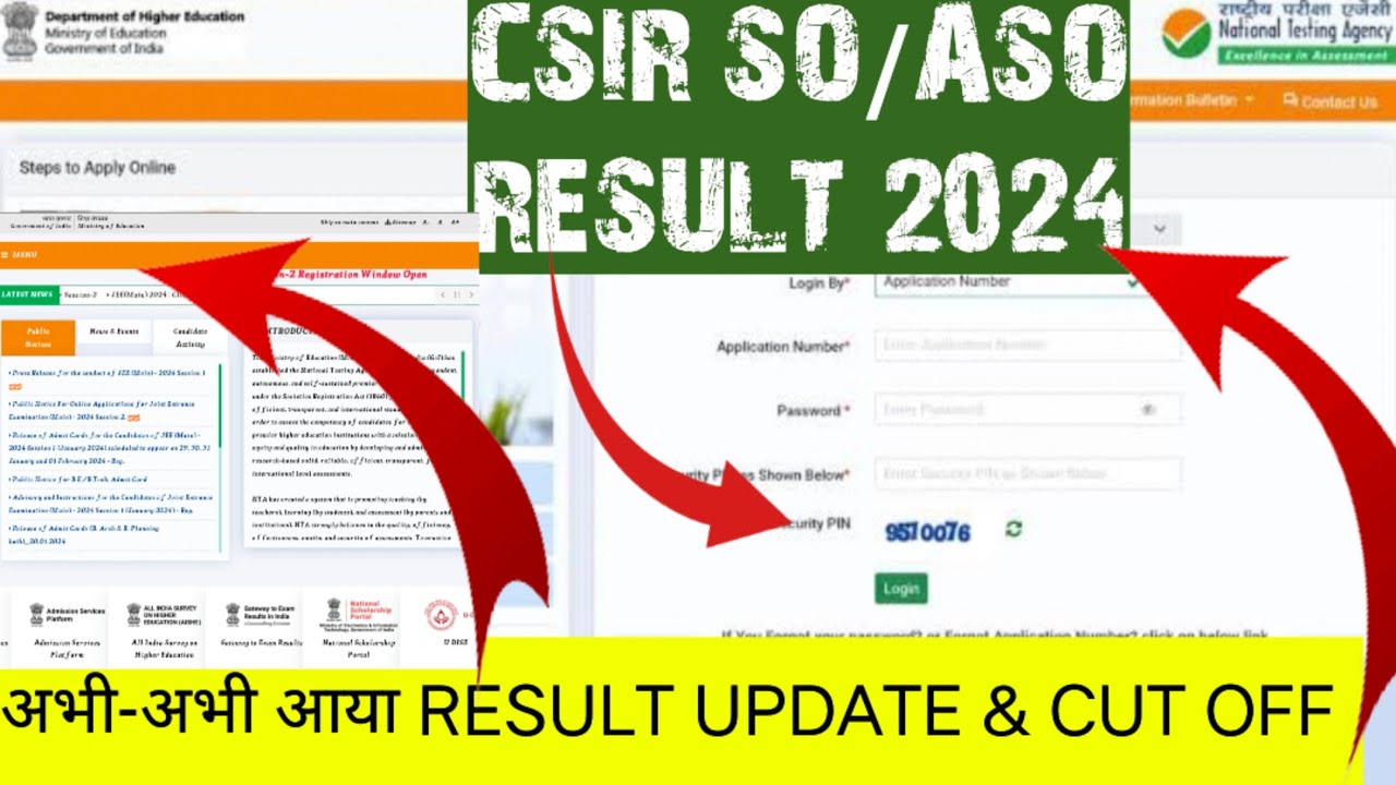 CSIR SO ASO RESULT 2024 | csir so/aso exam expected cut off 2024 | CSIR ...