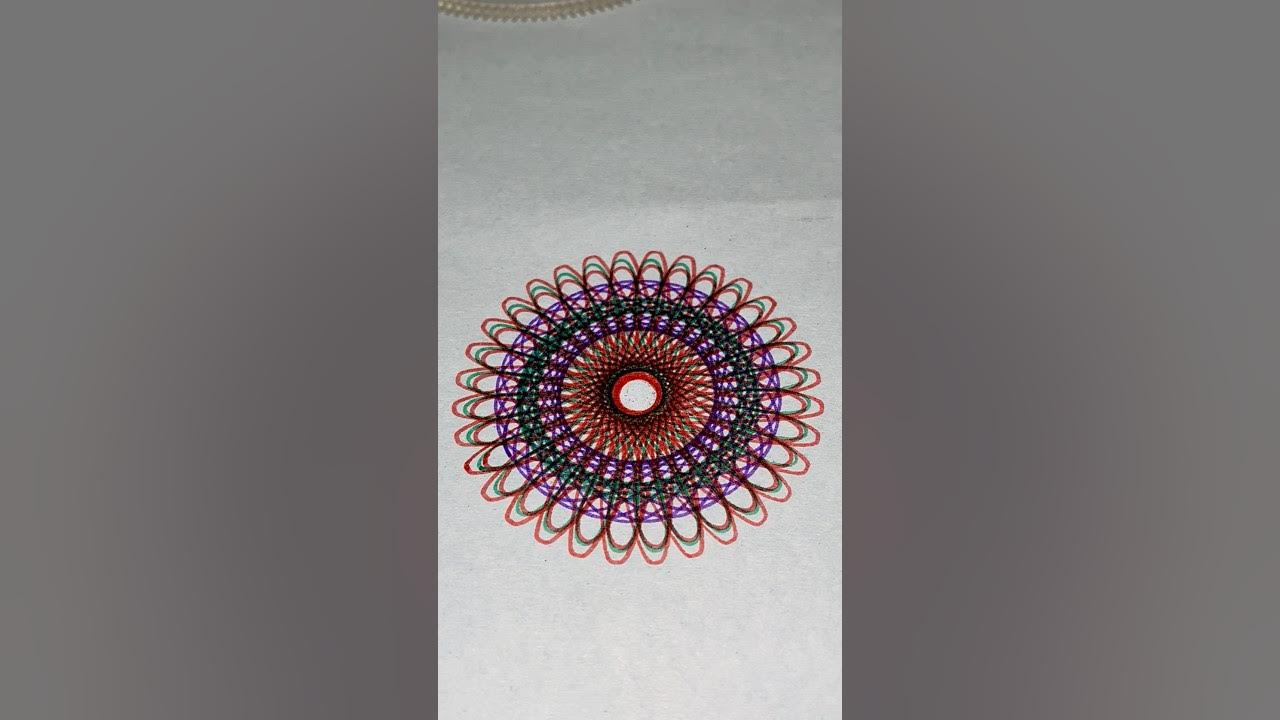 So amazing multi colour mixed😍#shorts #shortfeed #reels #2024 #spirograph - YouTube