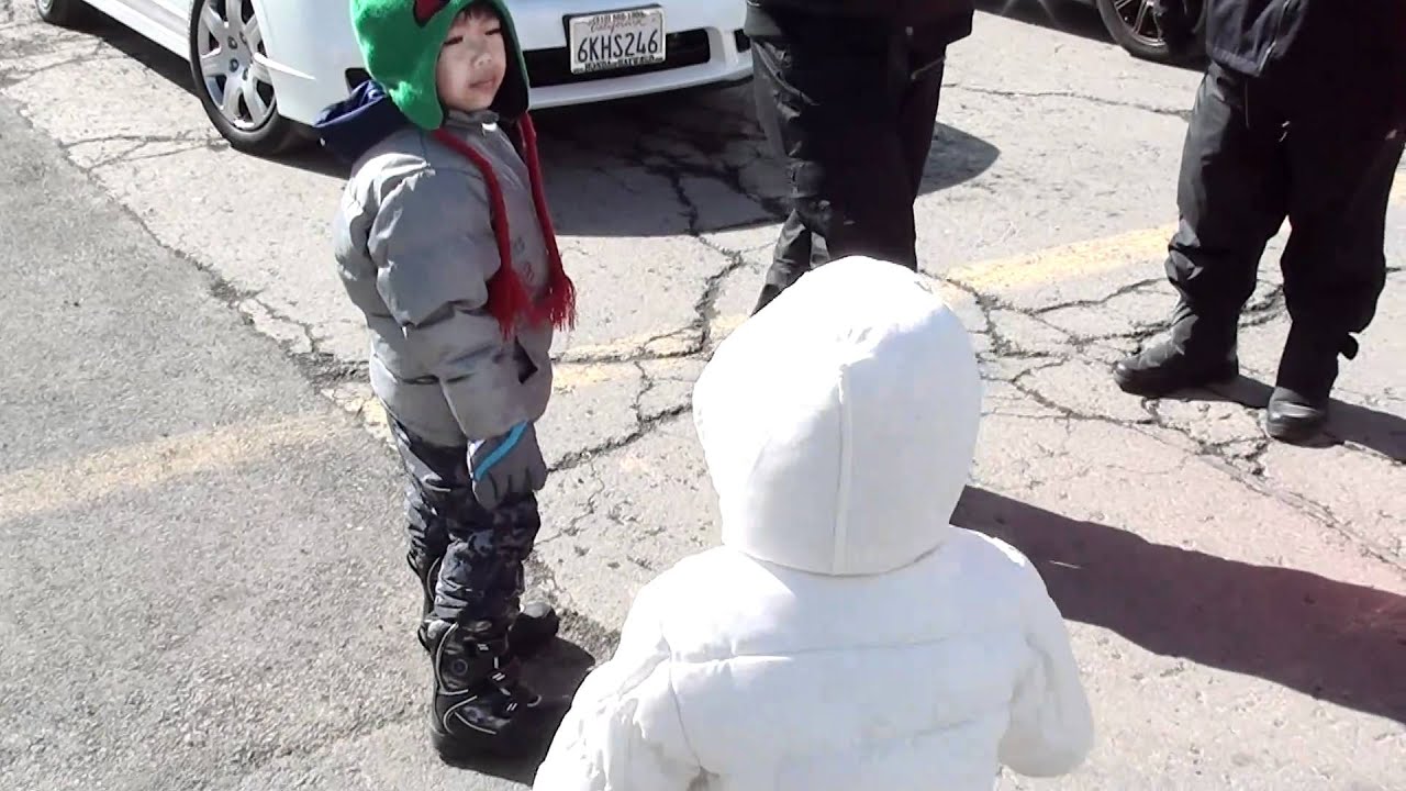 kids getting ready to play in the snow - YouTube