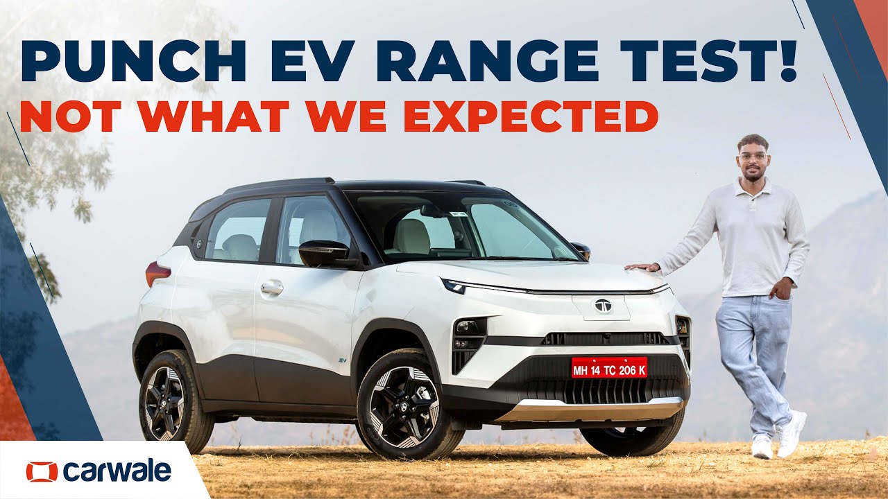 Tata Punch EV 100% to 0% Range Test | Comparison with Nexon EV - CarWale