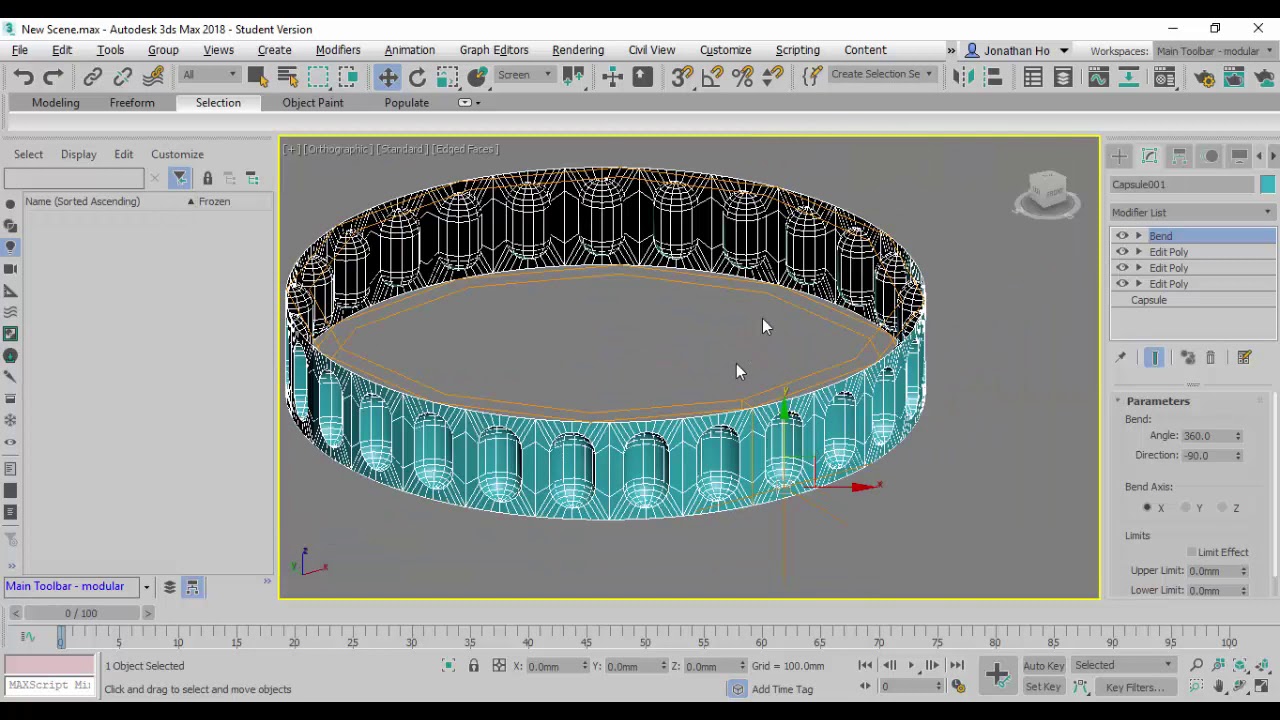 How to Model an Architectural Column in 3DS Max - YouTube