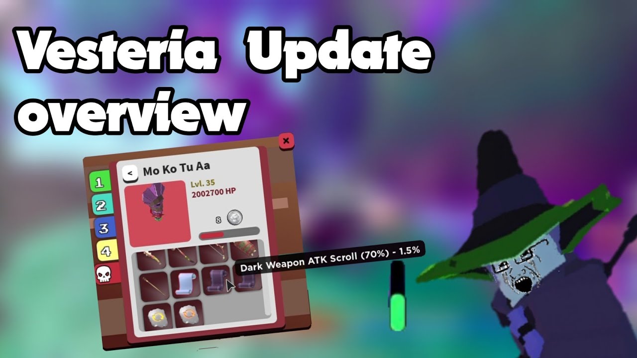 New Update Overview (stamina, drop changes, str changes) | Roblox ...