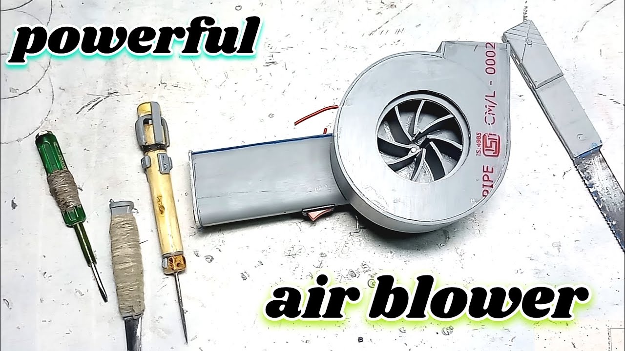 How to make a powerful air blower using a drone motor - YouTube