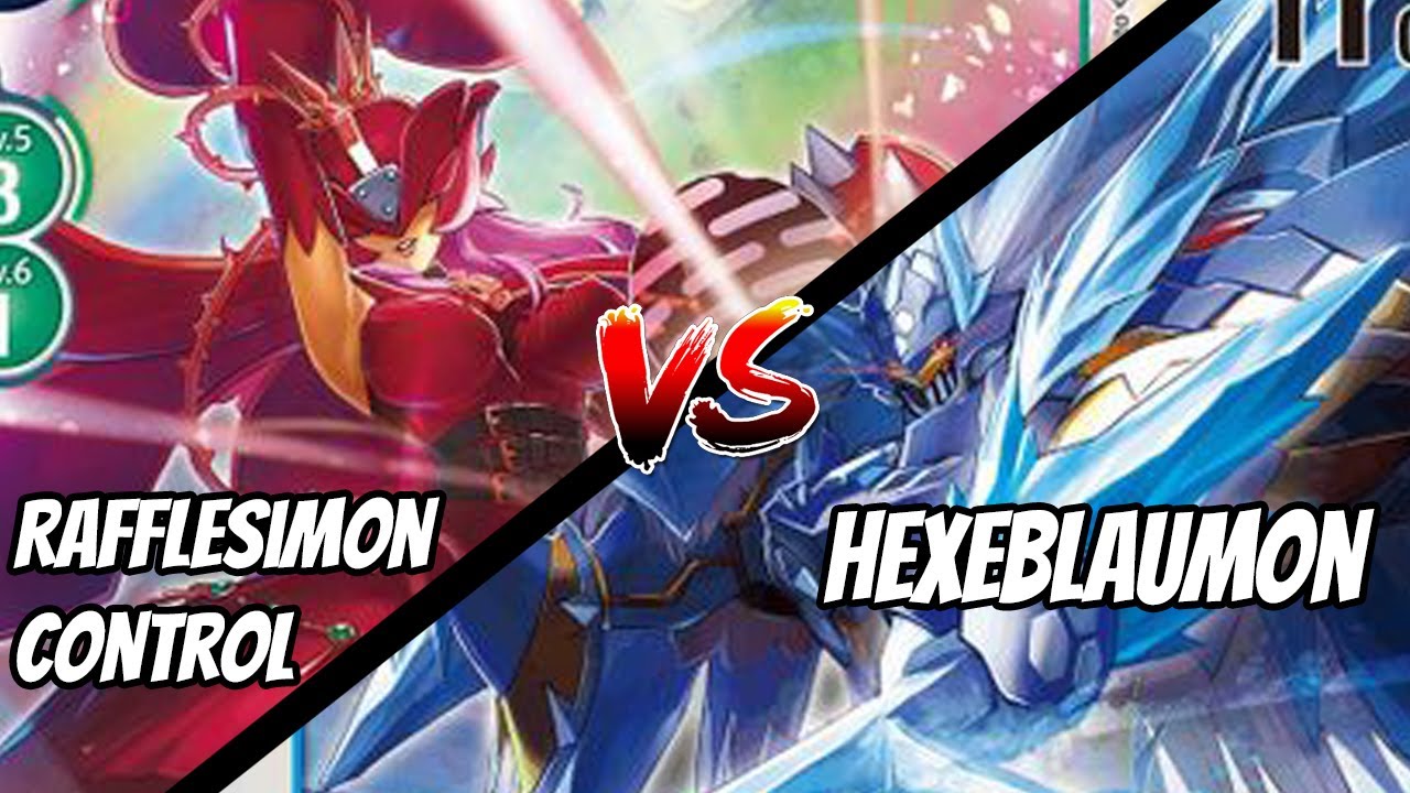 Rafflesimon Control vs Hexeblaumon Locals Match (Digimon TCG English ...