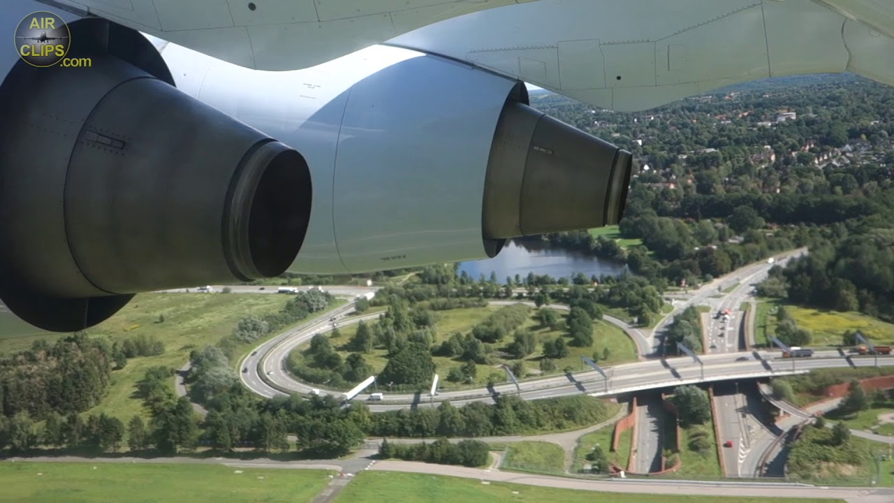 AMAZING 4-Engined BAe Avro RJ85: Brussels Airlines Takeoff from Hamburg ...