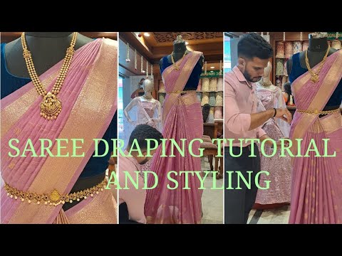 SAREE DRAPING TUTORIAL AND STYLING - YouTube
