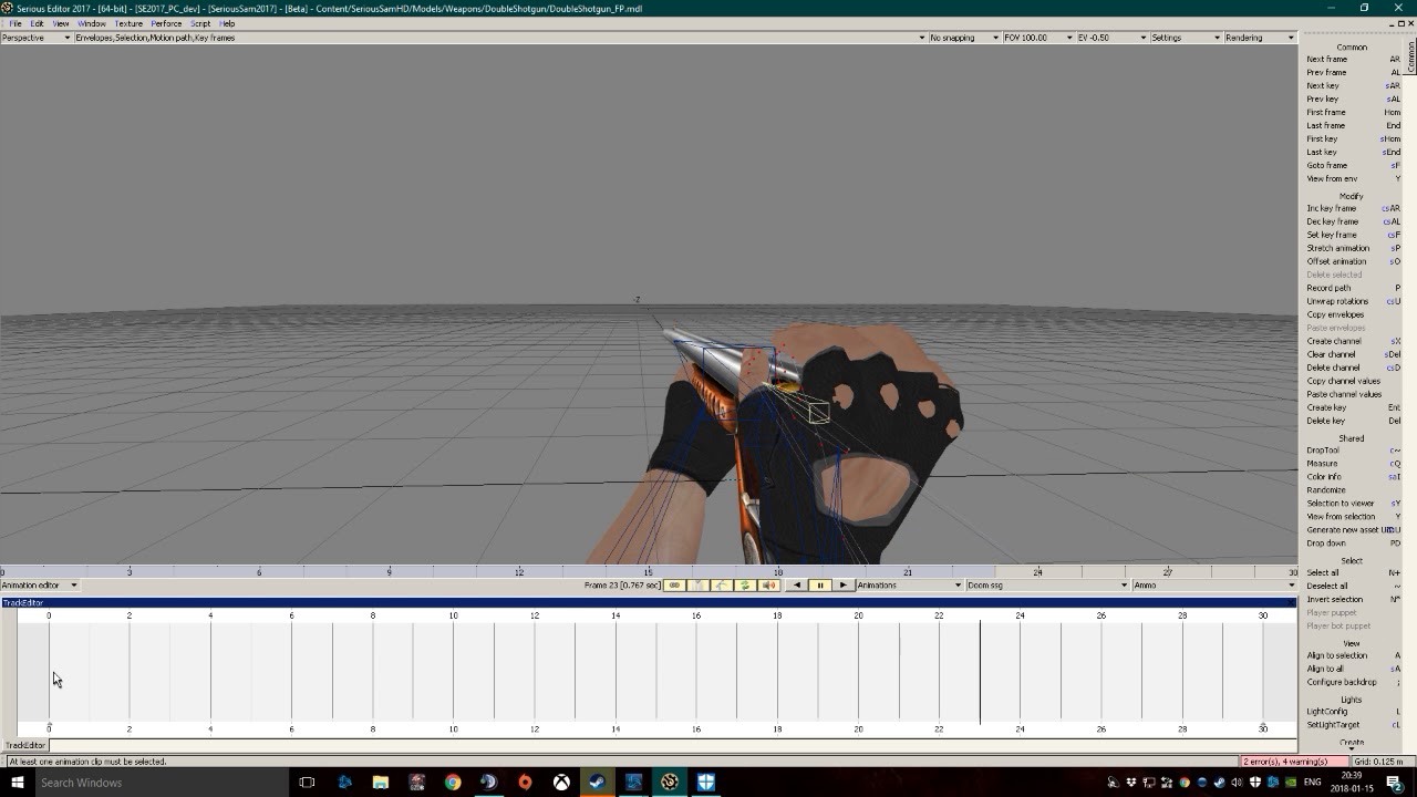 [Serious sam editor] My first animation! (Double barrel shotgun) - YouTube