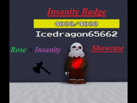 Insanity + Rose (Badge) Showcase.Undertale Multiversal Calamity 2 ...