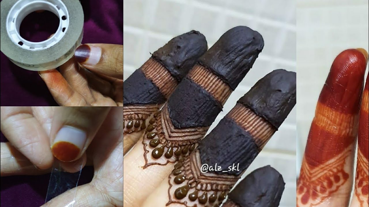 Easy Henna In Simplest Ways Plaster Tape Henna Tricks By alz skl easy-henna-in-simplest-ways-plaster-tape-henna-tricks-by-alz-skl