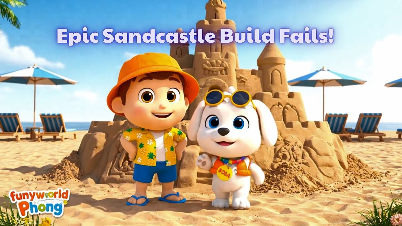 Epic Sandcastle Build Fails! 😂 - Funny Kids Animation – Entertaining ...