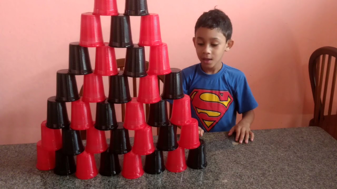 Torre de Copos - Como fazer uma torre de copos passo a passo. - YouTube
