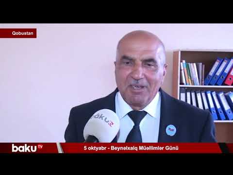 5 oktyabr - Beynəlxalq Müəllimlər Günü
