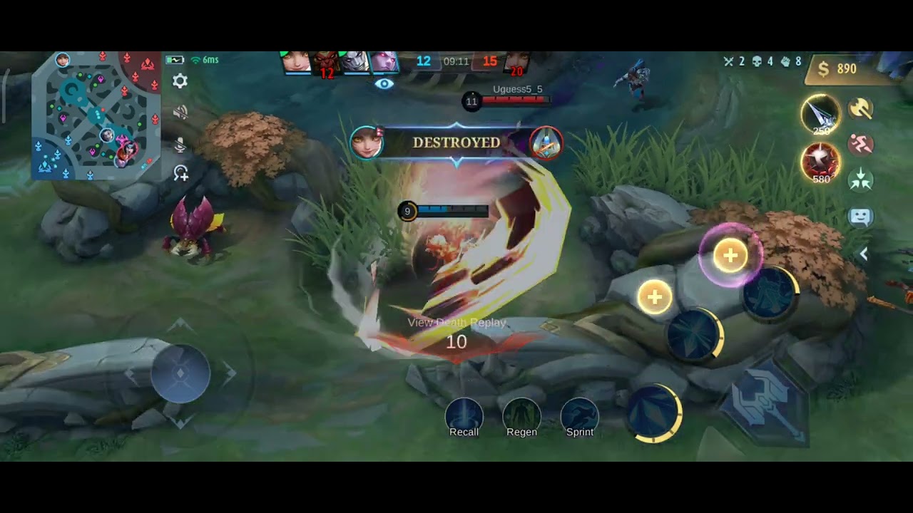 Enemy Destroyed Mobile Legend Bang Bang Attack - YouTube