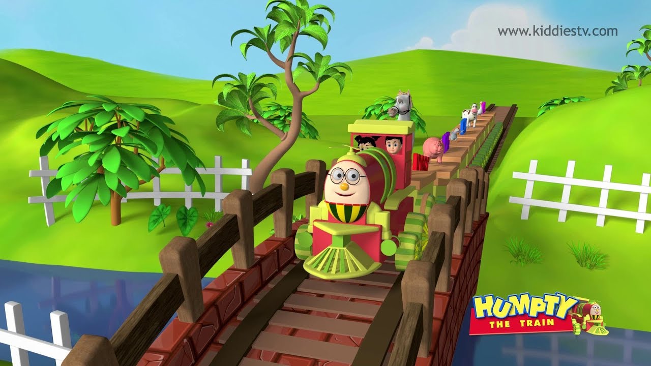 Humpty the Train on a ride with farm animals | song for kids | Children ...