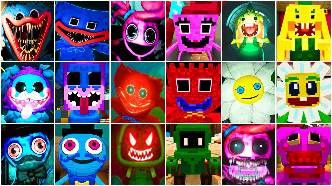 Project: Playtime Boxy Boo + Poppy Playtime Chapter 1-2 Jumpscares ...