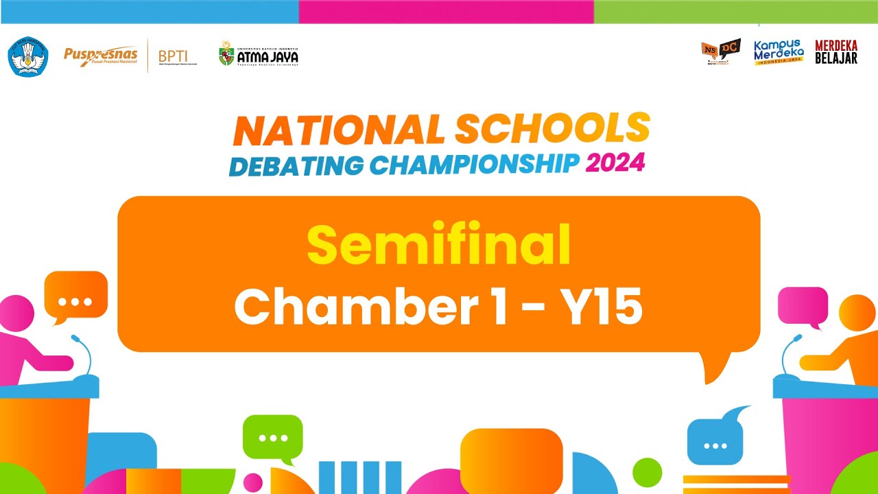 National School Debating Championship : Semifinal - Chamber 1 - YouTube