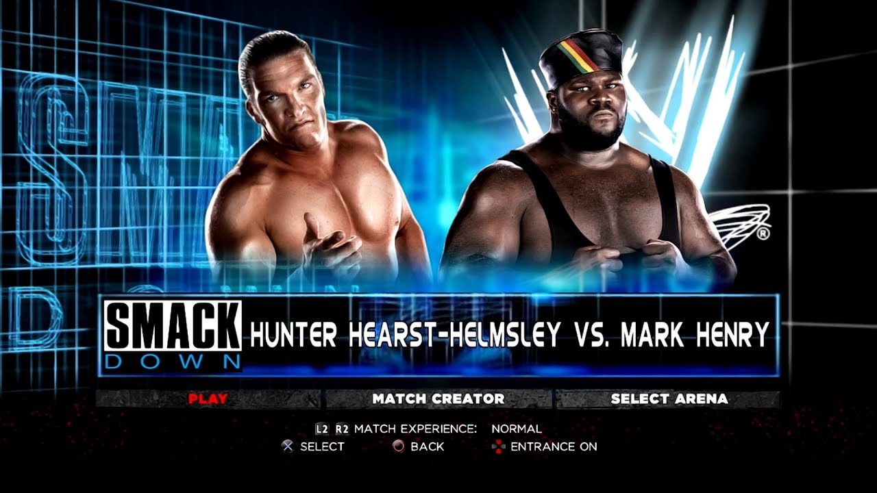 WWE '13 PS3 - Hunter Hearst-Helmsley VS Mark Henry '98 - Falls Count ...