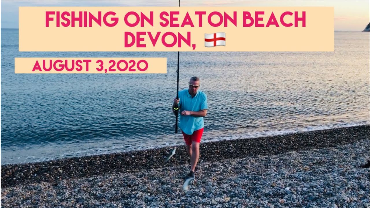 Fishing on Seaton Beach, Devon, England - YouTube