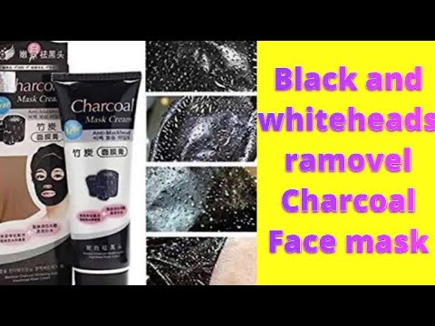 Charcoal Face mask black and whiteheads removal || Brightness skin ...