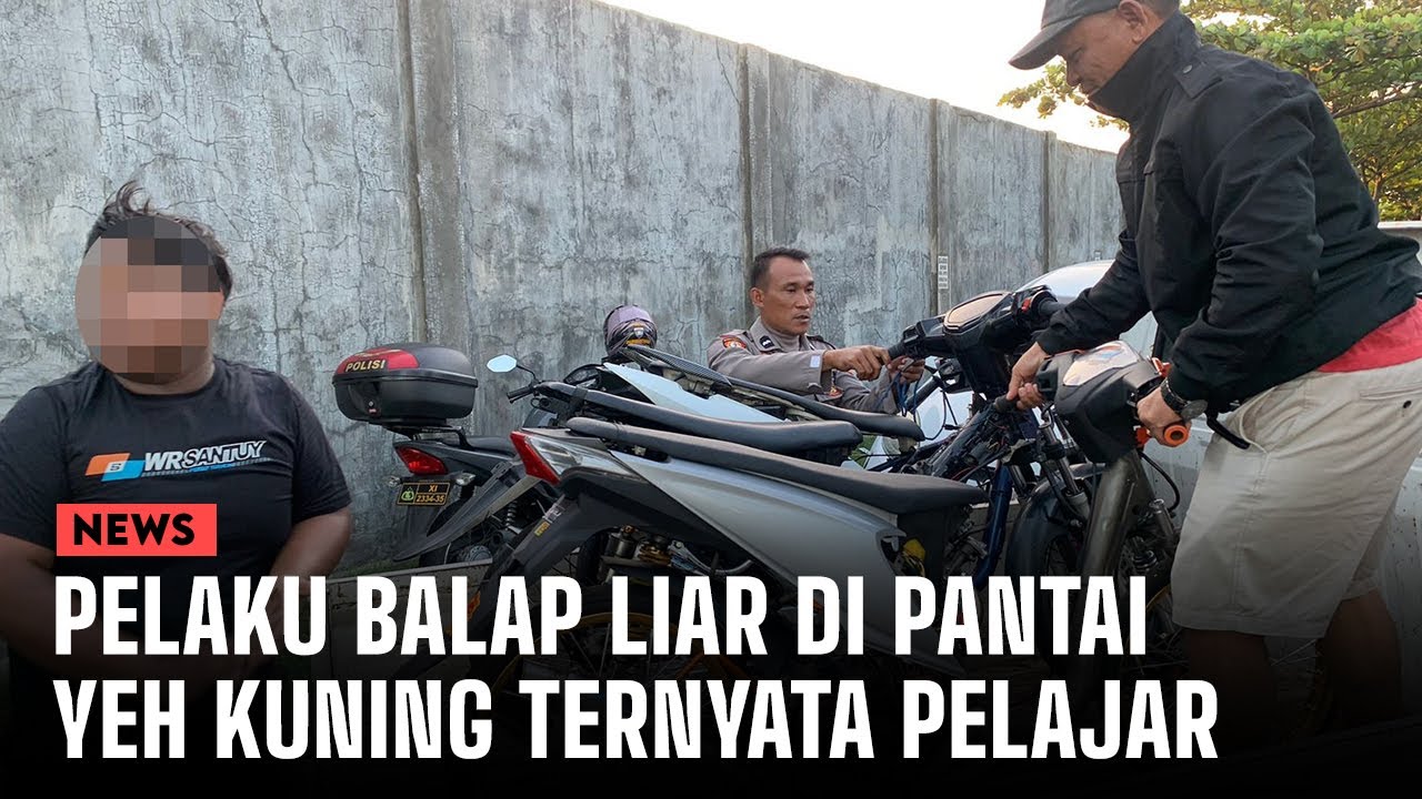 Miris, Pelaku Balap Liar di Pantai Yeh Kuning Ternyata Pelajar - YouTube