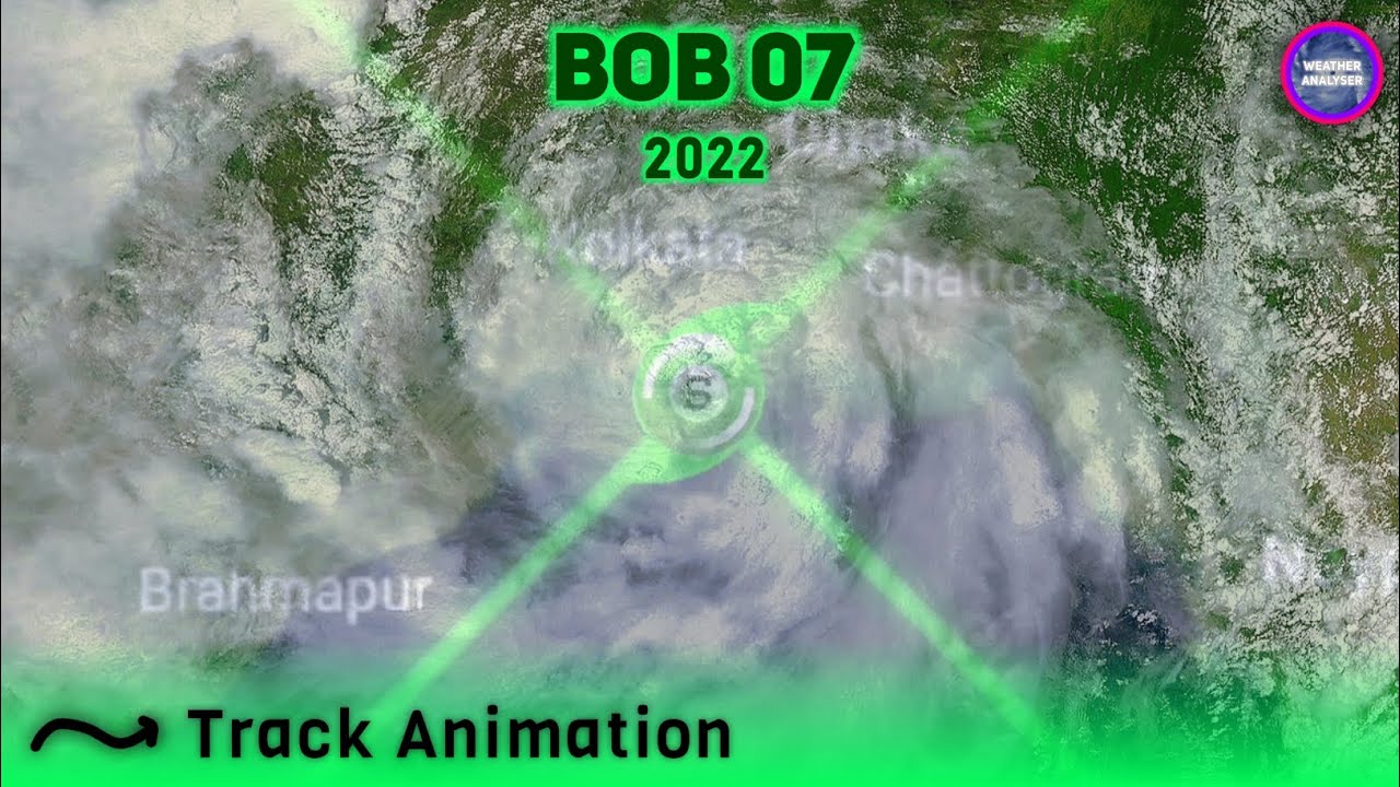 Track of Tropical Cyclone BOB 07 (04B, 2022) - YouTube