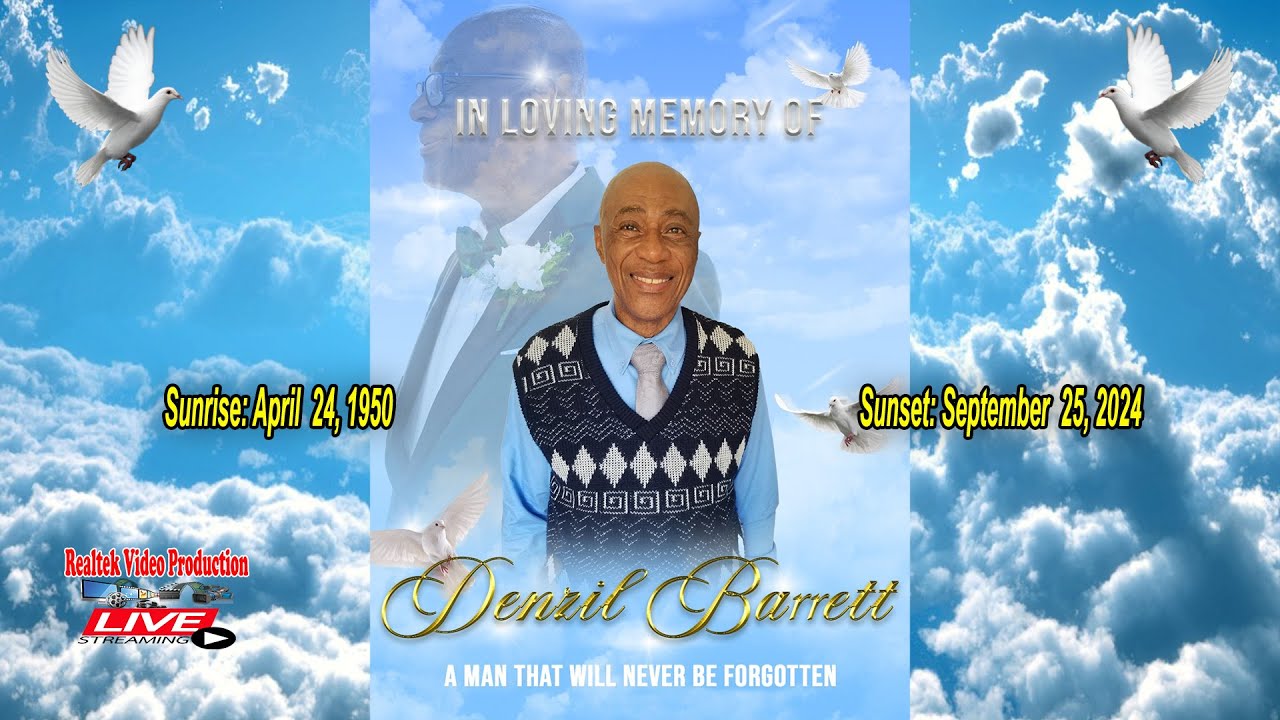 Thanksgiving Service for Life of Deacon Denzil Barrett - YouTube