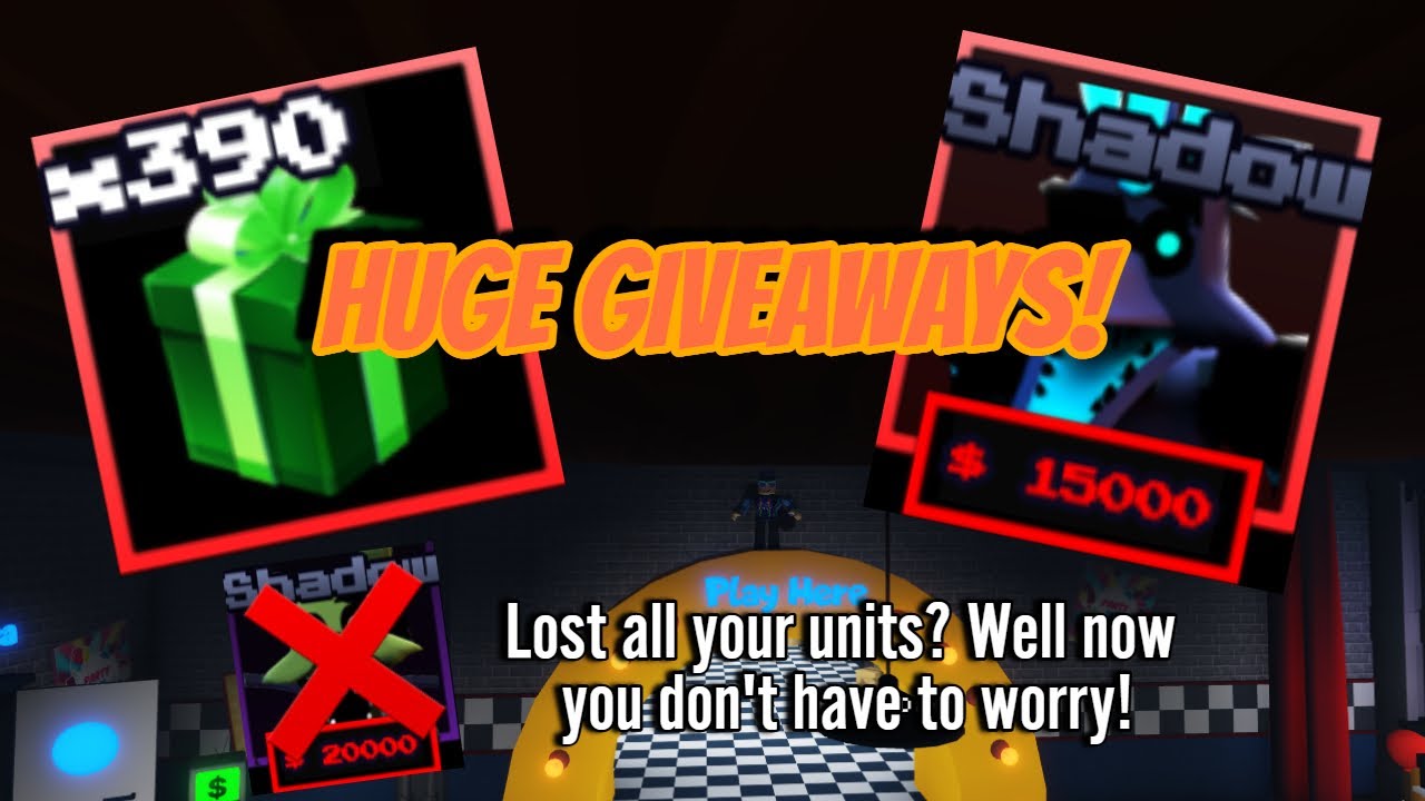 HUGE GIVEAWAYS + NEWS! Five Nights TD Roblox - YouTube