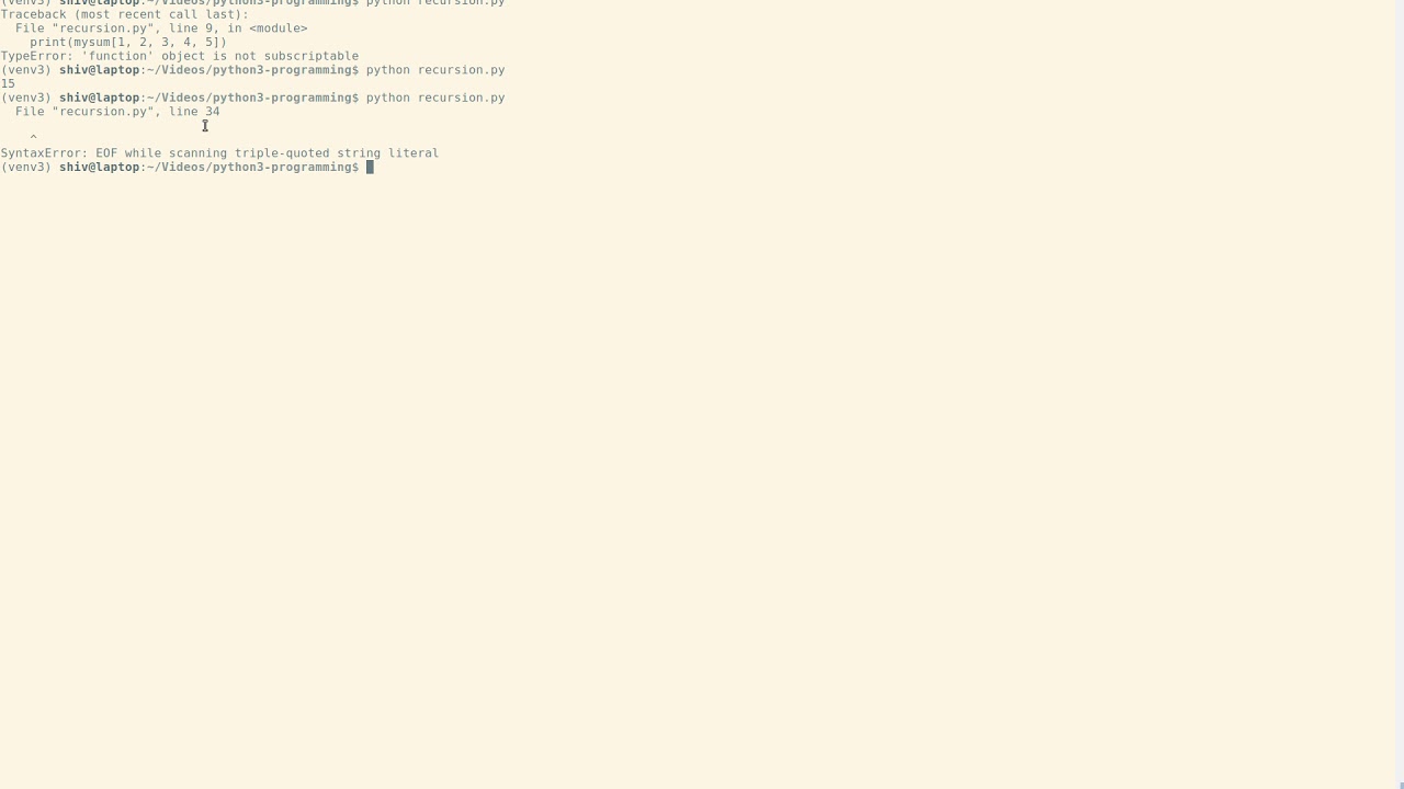 Recursion in Python - YouTube