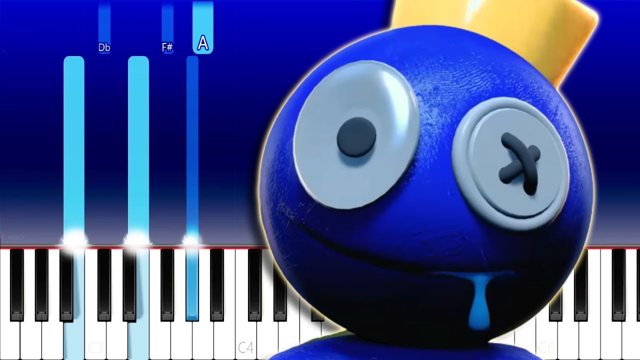 BLUE - Rainbow Friends Animated Song - Rockit Music (Roblox) (Piano ...