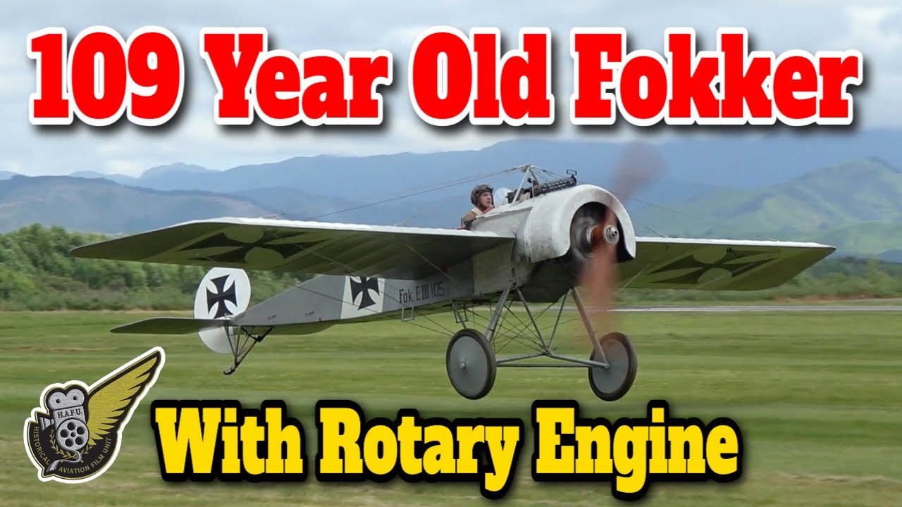 100+ Year Old Rotary Engine Aircraft - Eindecker and 504k - YouTube