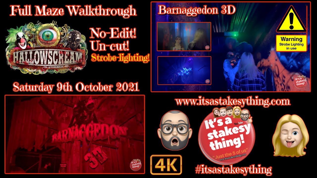 Barnaggedon 3D | HallowScream | York Maze | 2021 | 4K | Full ...