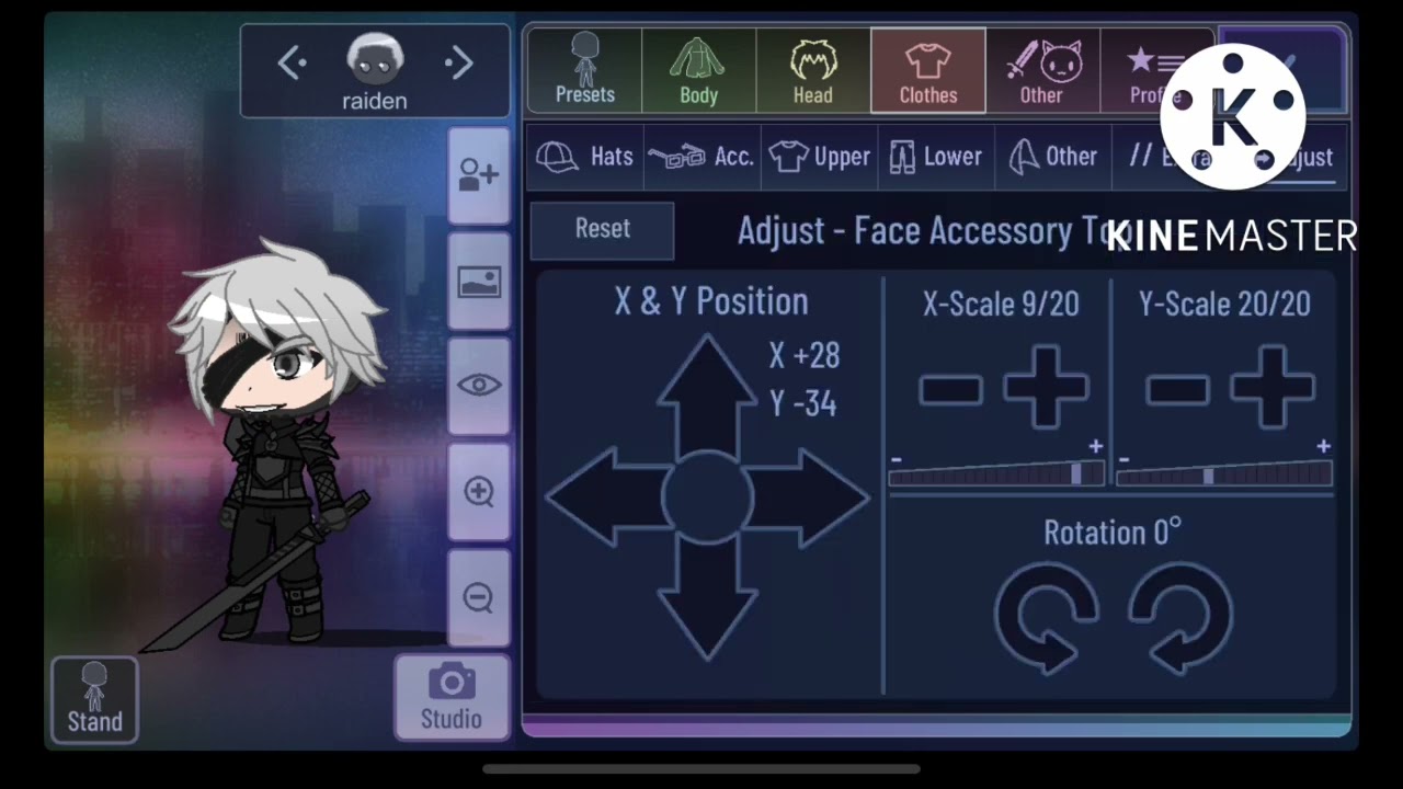How to make raiden in gacha club - YouTube